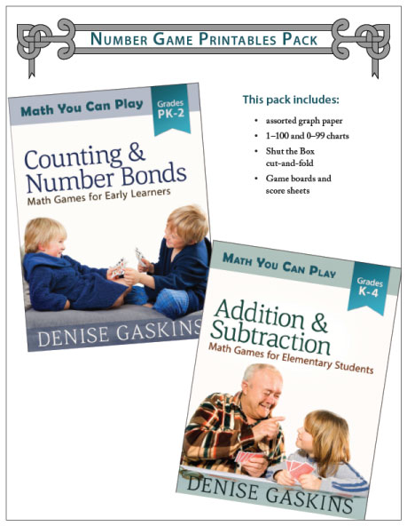 Number Games Printables – Tabletop Academy Press